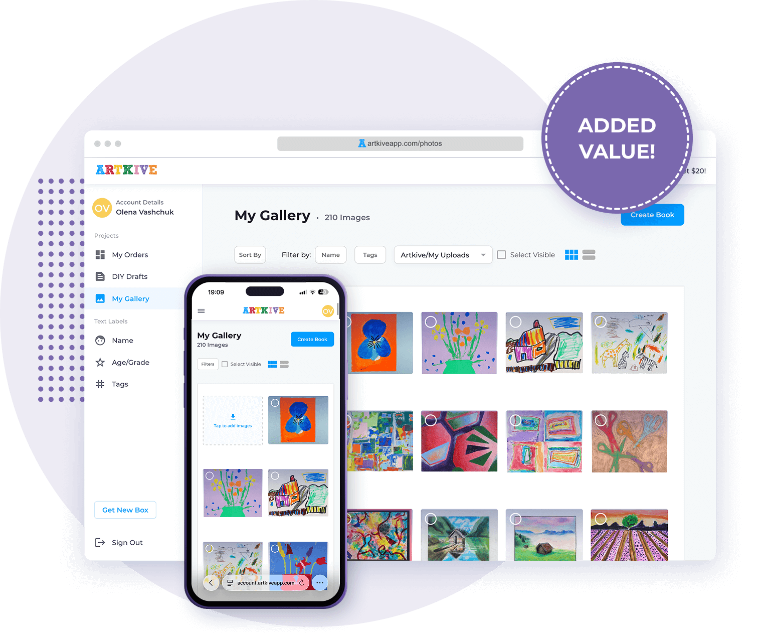 ARTKIVE | Personalized Books & Frames for Displaying Kids’ Art